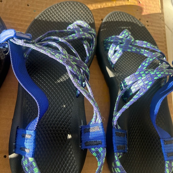 Chaco | Shoes | Z2 Chacos Blue And Green Strappy Sandals | Poshmark